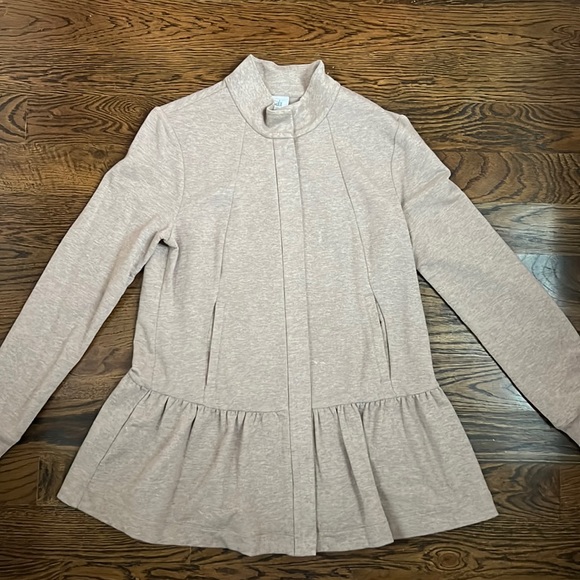 CAbi | Tops | Cabi Tan Zipper Front Tunic Top Size Small | Poshmark